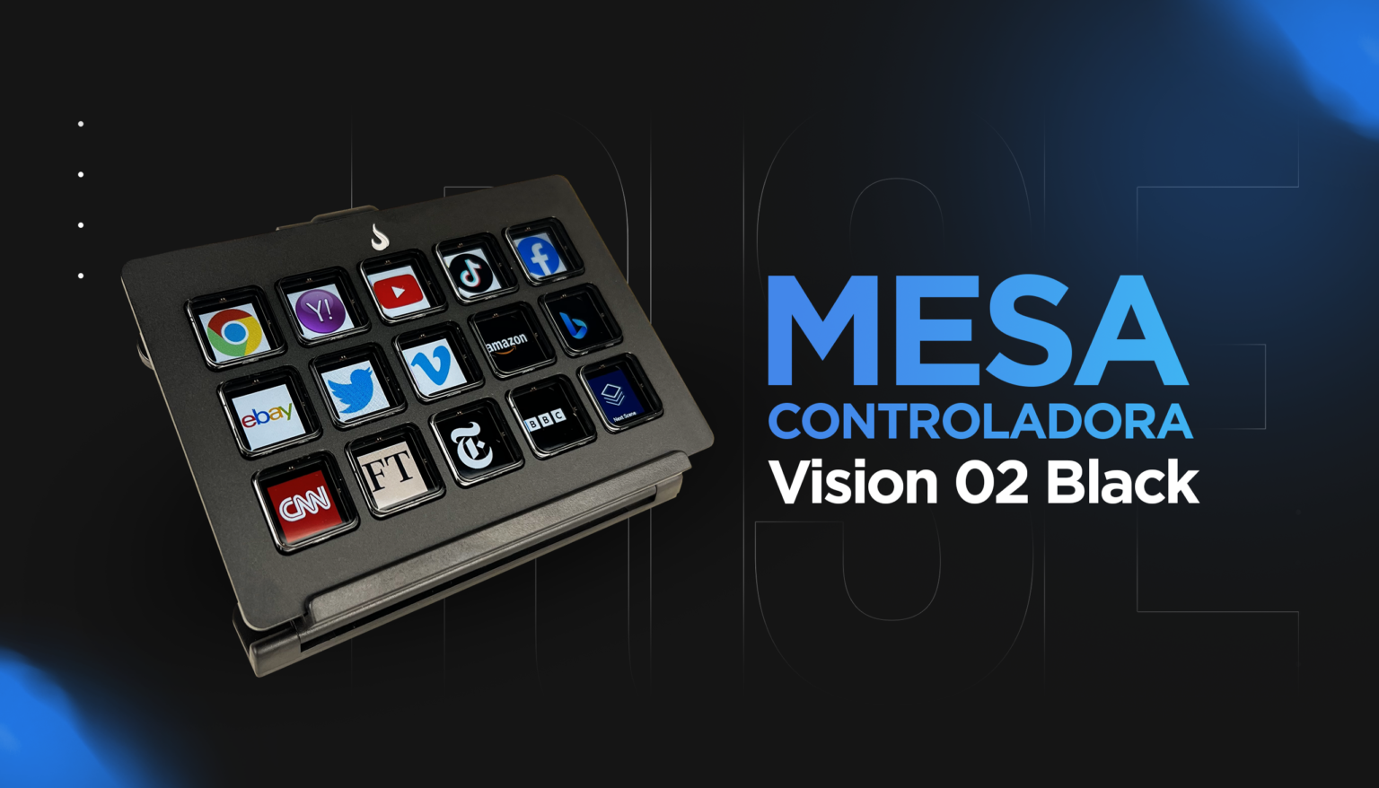 Mesa Controladora_Vision 02 Black - Rise Mode - Industry