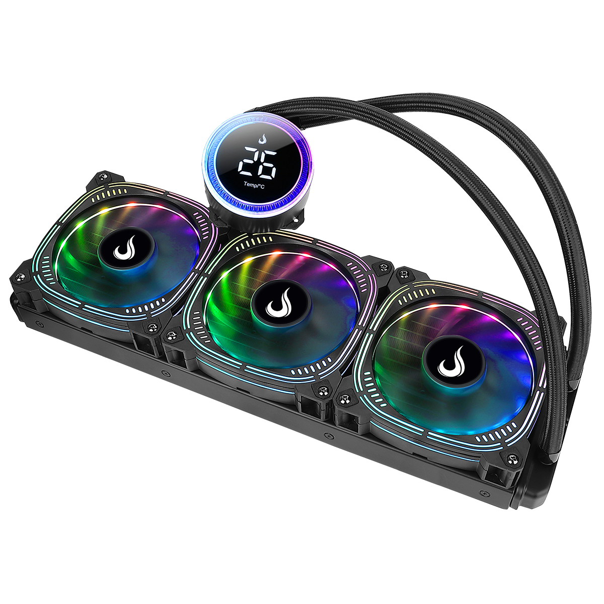 Water Cooler Aura Ice Black 360mm ARGB - Rise Mode - Industry