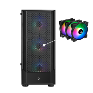 computer_case_WAVE_BLACK – 3_FANS_ARGB - Rise Mode - Industry
