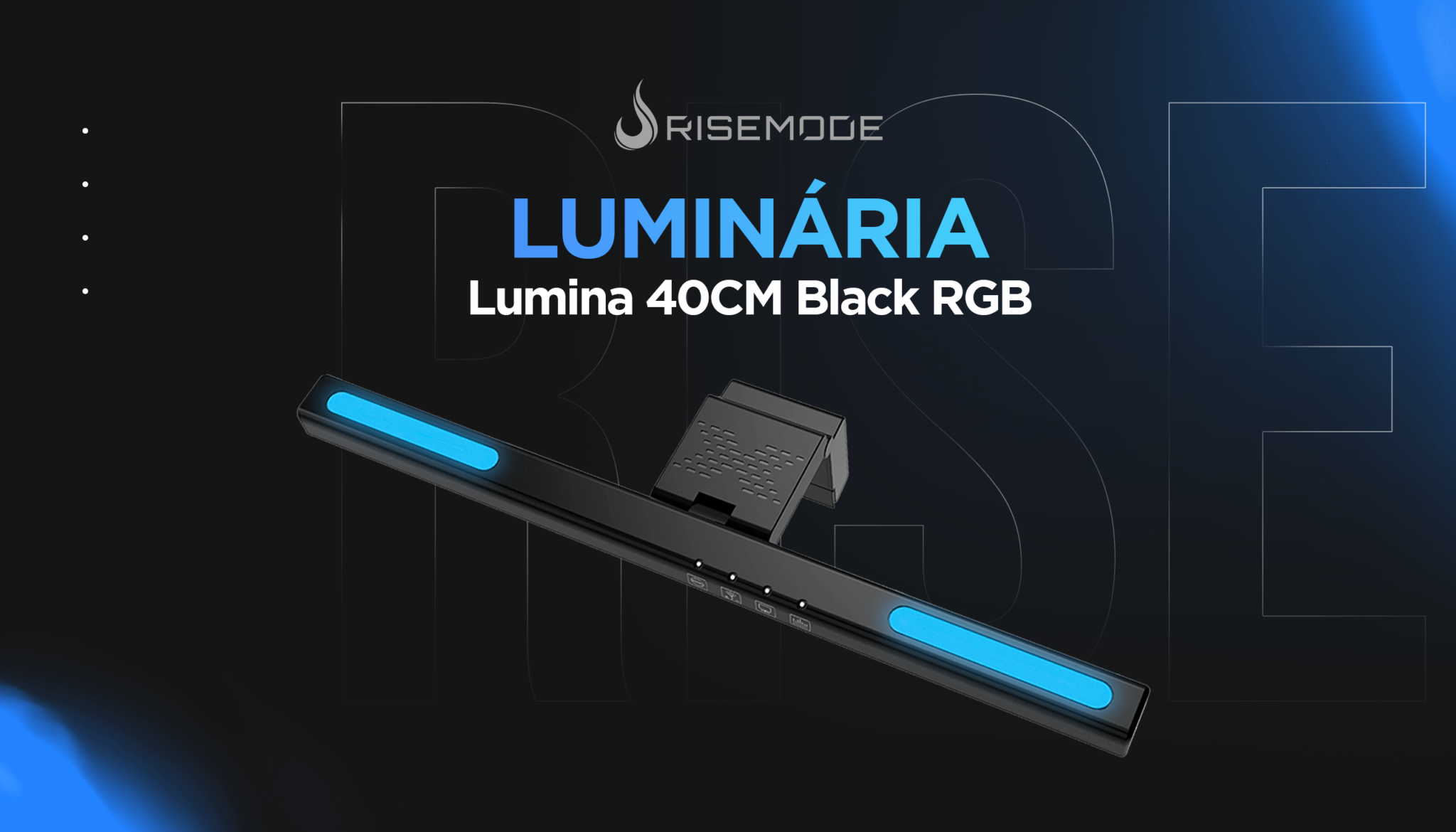Lumina 40 Black RGB - Rise Mode - Industry