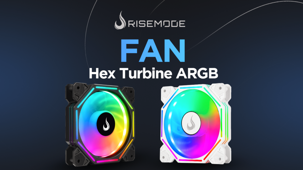 Fan Hex Tornado Black ARGB - Rise Mode - Industry