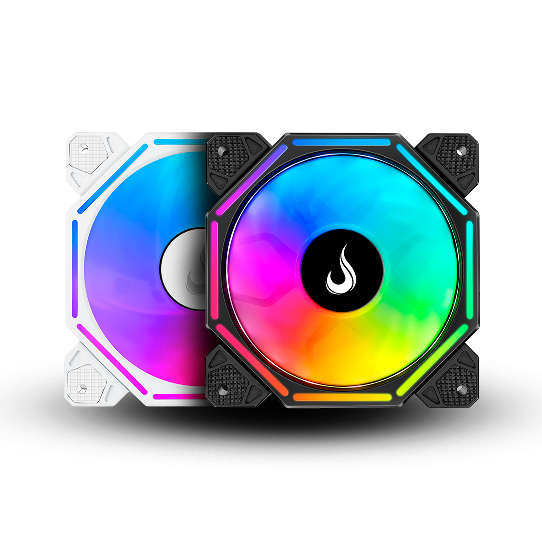 Fan Hex Tornado Black ARGB - Rise Mode - Industry