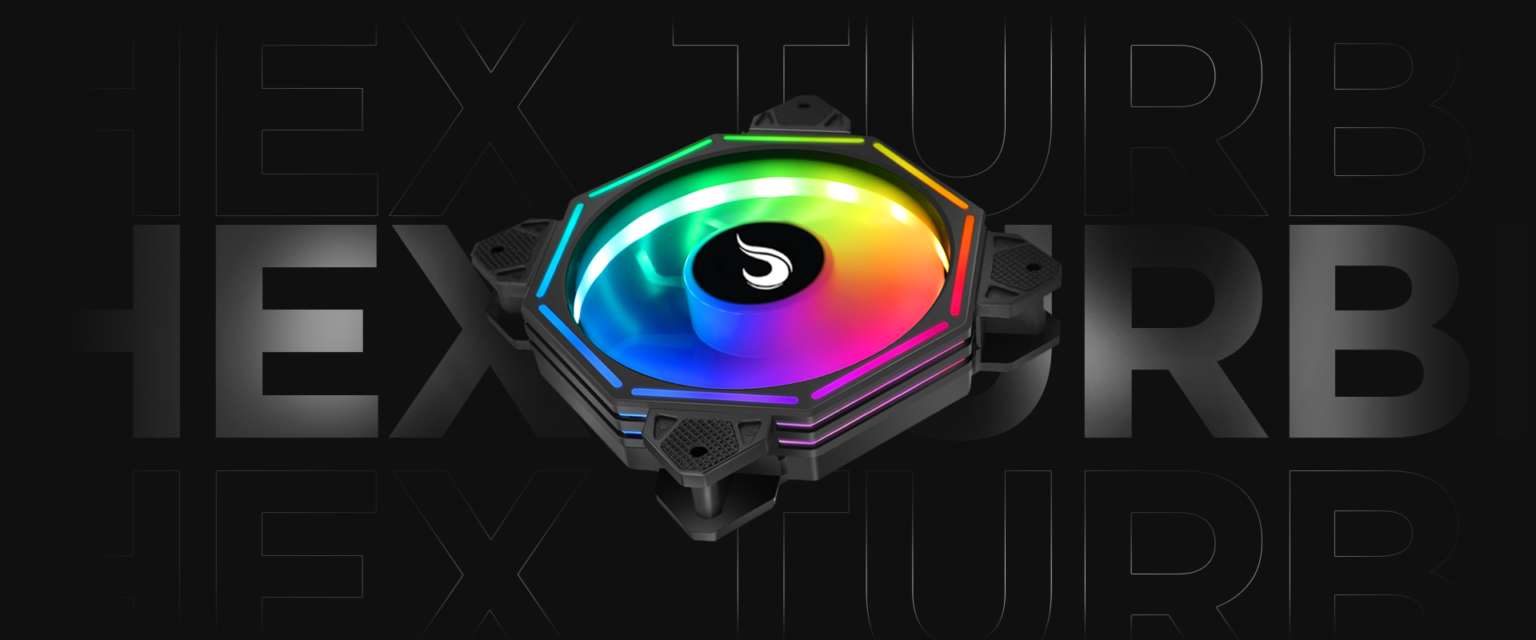 Fan Hex Tornado Black ARGB - Rise Mode - Industry